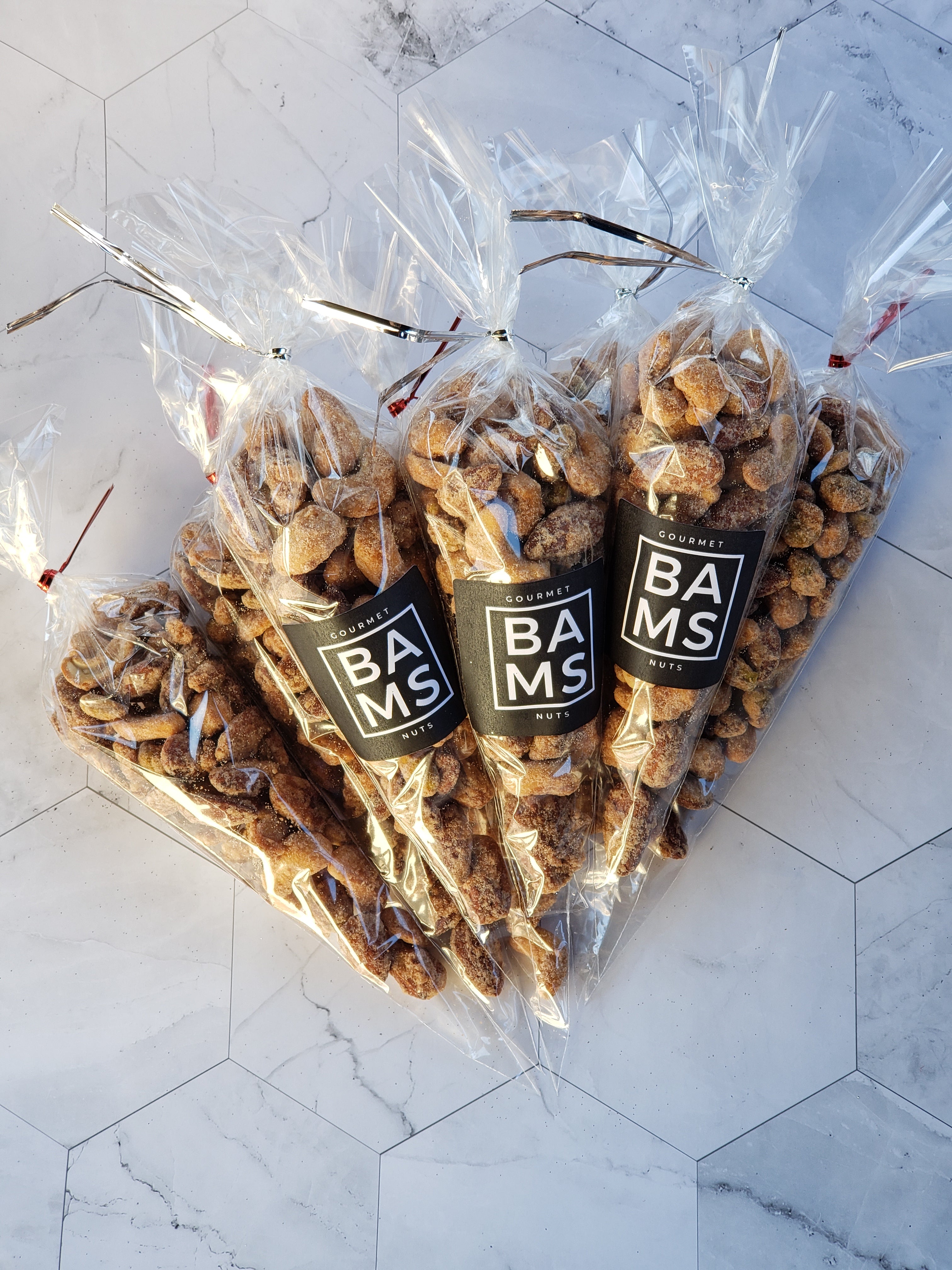 Single Snack Size Bag of Candied Nuts – Bams Gourmet Nuts